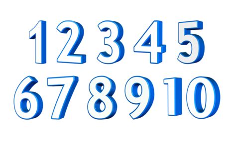 Digital Number Pngs For Free Download