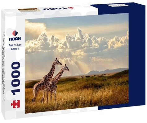 1000 Piece Puzzle Noah Jigsaw Puzzle Group Of Giraffes In The Serengeti