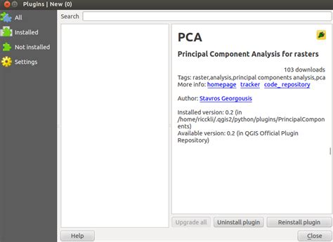 The Pca Plugin For Qgis Digital Geography