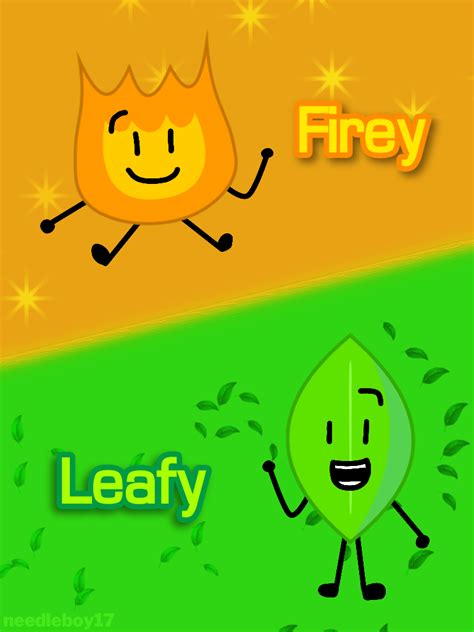 Since Firey And Leafy Make Up One Of The Most Iconic Bfdi Duos I Think