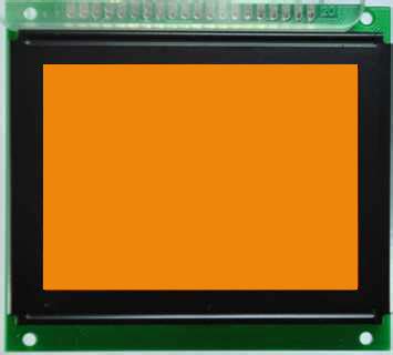 Orange Backlight Graphic LCD Display Module 128 X 64 Dots FSTN Transmissive Negative Mode