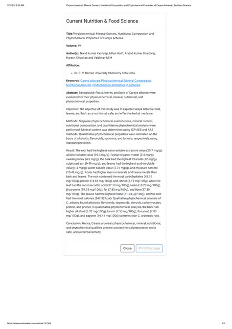 Pdf Physicochemical Mineral Content Nutritional Composition And