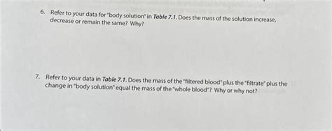 Solved Table Data Collection Masses Refer To Your Chegg