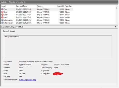 Hyper V Failed To Create Virtual Machine Virtualization Spiceworks Community