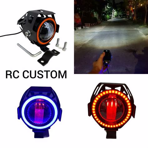 Jual Lampu Sorot New Cree U7 4d Transformer Angel Eyes Devil Eyes Lampu Tembak Foglamp Motor