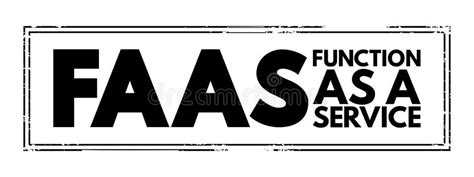 Faas Function As A Service Acronym Concept Background Stock Illustration Illustration Of