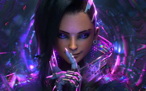 Sombra Overwatch Hd Wallpaper By B1tterrabbit 2048x1448 Wallpaper Abyss
