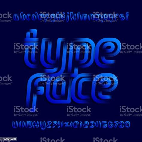 추상적인 현대 알파벳 서체입니다 브러시 스트로크 소문자 편지입니다 0명에 대한 스톡 벡터 아트 및 기타 이미지 0명 디자인