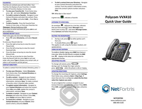 Polycom Vvx Quick User Manual Pdf Download Manualslib
