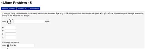 Solved 16flux Problem 15 Previous Problem Problem List Next