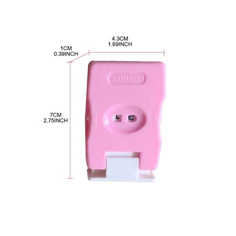 2pcs Manual Counter Knitting Stitch Row Knitted Loops Recording Press Clicker Grandado