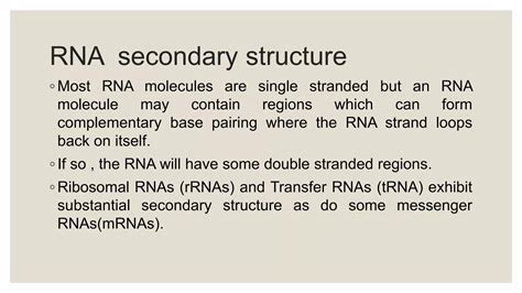 Structure And Function Of Rna PPTX