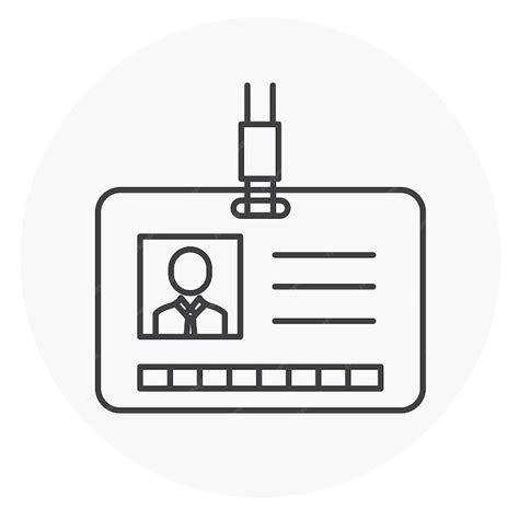 Premium Vector Security Pass Entry Id Card Vector Illustration Icon