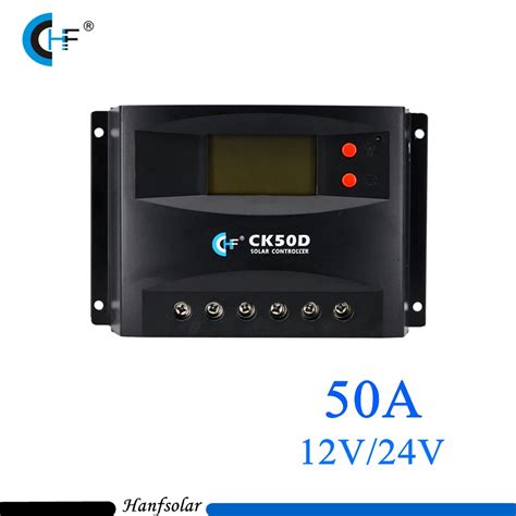 5 개몫 50a 태양 충전 컨트롤러 12 볼트 24 볼트 태양 전지 패널 배터리 Lcd 충전기 레귤레이터 자동 작업 Ck50d