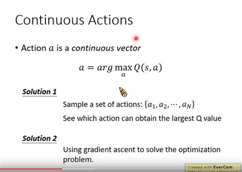 Lec 5 Q Learning Continuous Action · Machine Learning Ntu 筆記