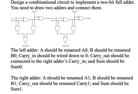 Design A Combinational Circuit To Implement A Two Bit Chegg