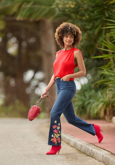 How To Style Embroidered Jeans Joe Browns