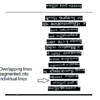 Result After Segmenting The Overlapping Lines Detected In The Vertical Download Scientific
