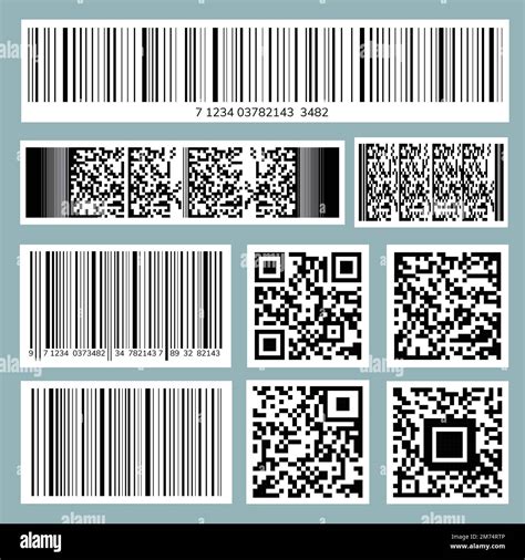Barcode And QR Code Vector Set Stock Vector Image Art Alamy