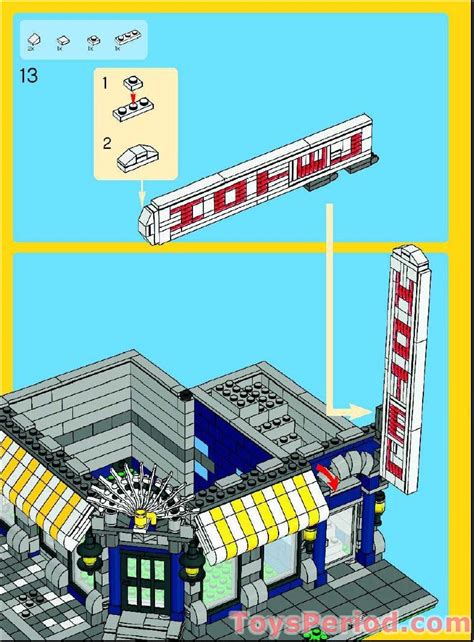 Lego 10182 Cafe Corner Café Corner Instructions And Parts List