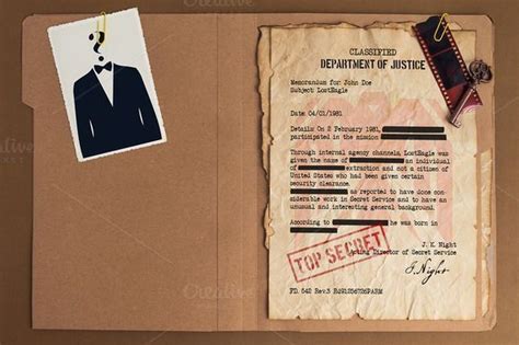Top Secret Folder Template Free Download Design Mockup Free Mockup