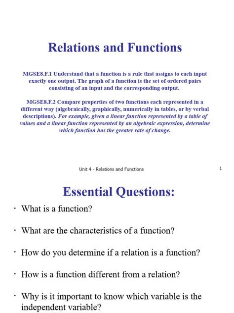 Relations And Functions Power Point Pdf Function Mathematics Analysis