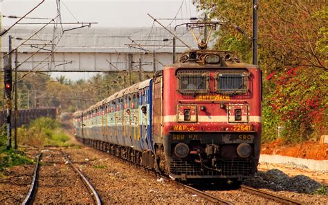 Photography Railway Electric Locomotives Railroad Track Bridge