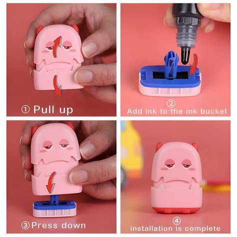 Customized Signature Seal Stamp Cute Cartoon Seal Name Stamp