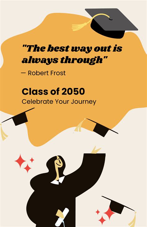 Free College Graduation Poster Template To Edit Online