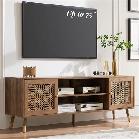 Jyed Mid Century Modern Tv Stands For Living Room Rustic Oak Tv Stand
