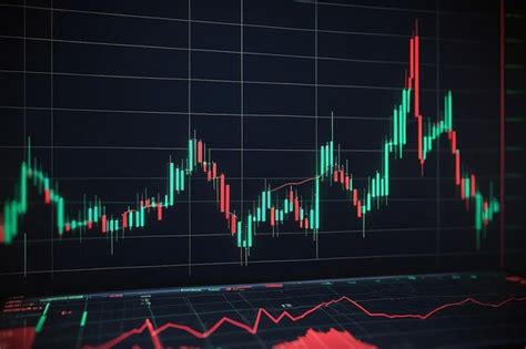 Premium Photo Technical Price Graph And Indicator Red And Green