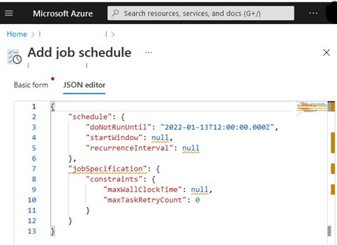 Azure Batch Job Schedule Specify Time Zone Microsoft Qanda