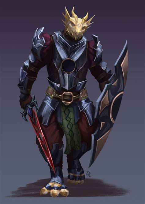 Oc Art Comm Castiel The Bastion Of Endurance Gold Dragonborn