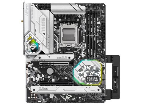 ASRock B650E STEEL LEGEND WIFI AM5 ATX Motherboard, 4 slots DDR5, PCIE ...