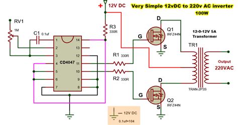 Simle Inverter Circuit Diagram