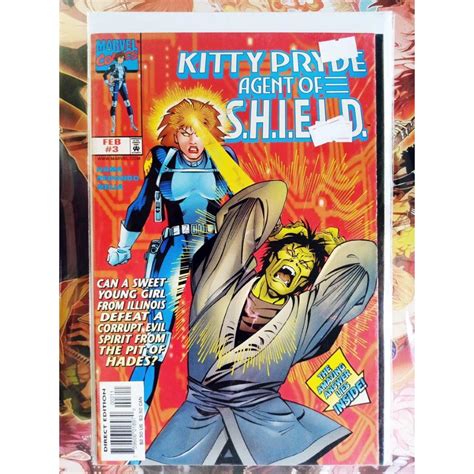 Kitty Pryde Agent Of Shield 3 Marvel Comic Book Vf 1998 X Men Shadowcat Sprite Final Issue