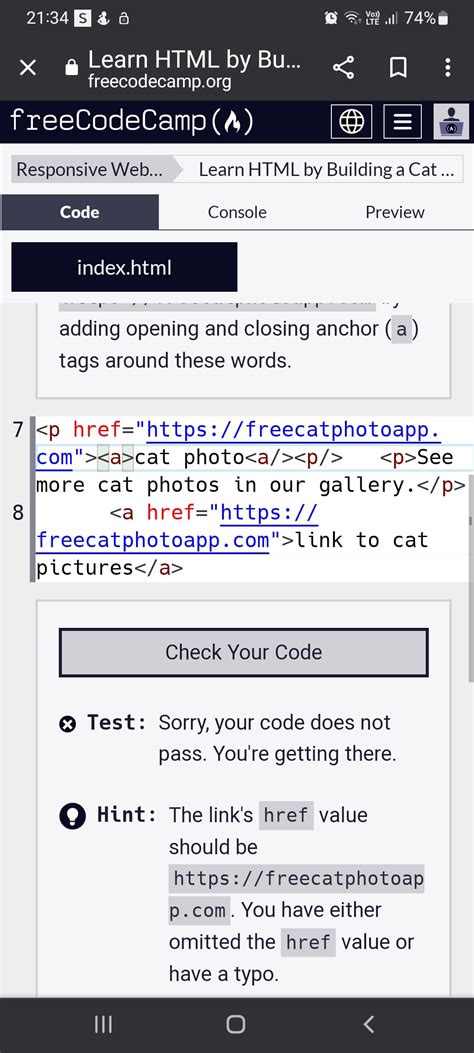 learn html by building a cat photo app step 12 html css the