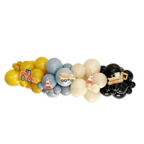 Construction Themed Balloon Arch With Cutouts Taras Wonderworld