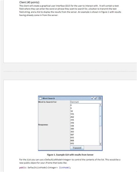 Solved Client Points The Client Will Create A Chegg