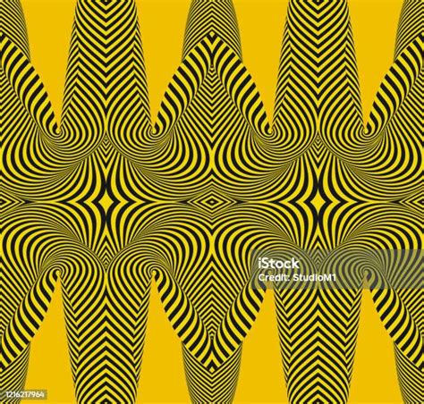 추상 스트라이프 배경입니다 광학 예술 브로셔 연례 보고서 잡지 포스터 프리젠 테이션 전단지 및 배너3d 벡터 일러스트레이션 3차원 형태에 대한 스톡 벡터 아트 및 기타