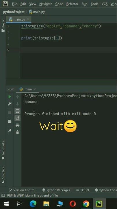 access tuple items through index number in python shorts shortvideo