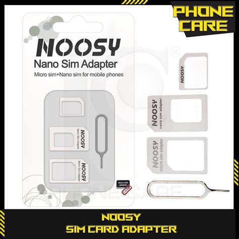 COMPATIBLE FOR Noosy Sim Card Adapter Kits With Nano Sim Adapter And Micro Sim Adapter With Sim