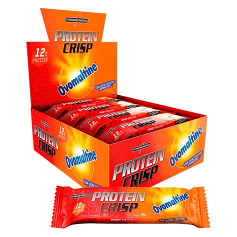 Barra Proteina Crisp Bar Ovomaltine 12un Integral Medica Taurene Suplementos