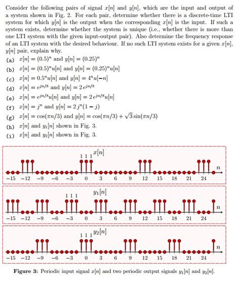 Solved Consider The Following Pairs Of Signal X N And Y N Chegg
