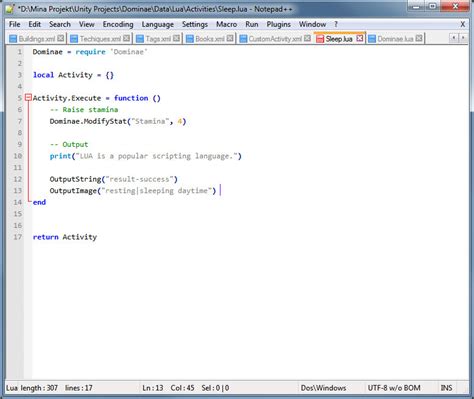 Experimenting With LUA House Dominae