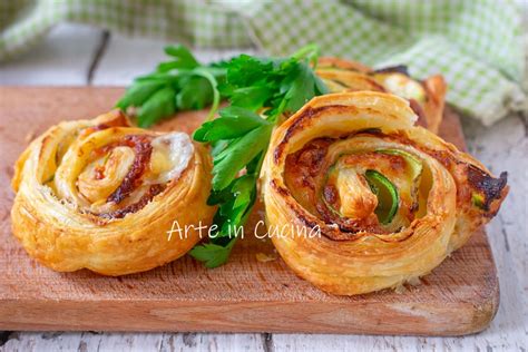 Puff Pastry Pinwheels With Zucchini And Robiola Cheese Delicious Recipes