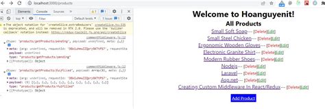 React Crud Example With Redux Toolkit Thunk Middleware For Redux
