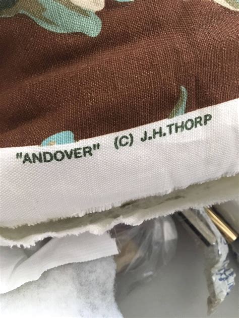 Jh Thorp F Schumacher Hand Quilted Upholstery Fabric 4 Yards