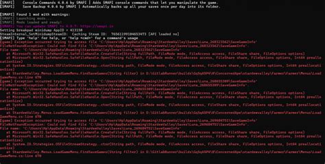 Issue I Cant Open My Saves Using Smapi Stardew Valley Forums