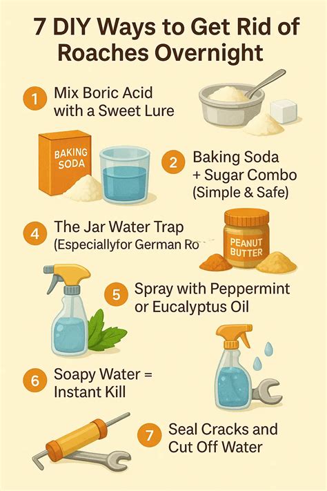 How To Get Rid Of Roaches Overnight Diy In Kitchen And Apartment